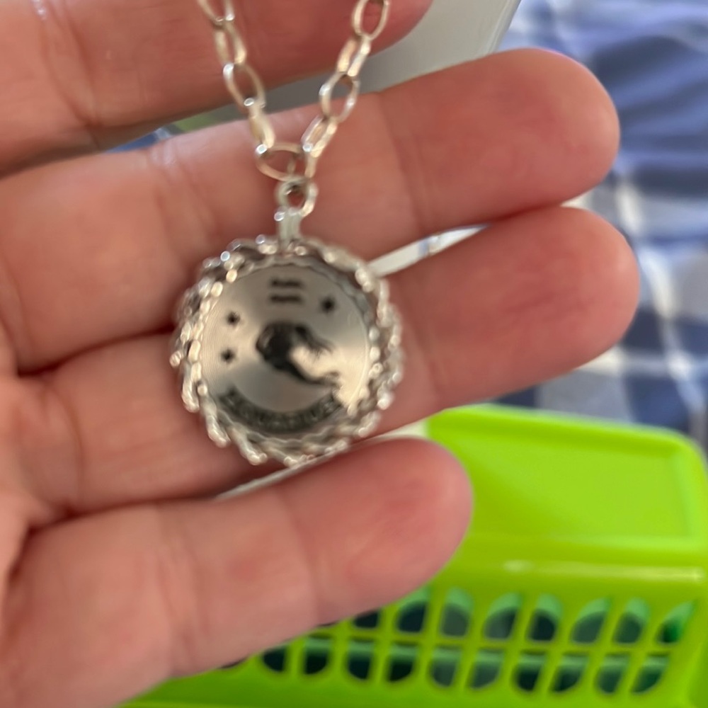 Sterling Silver Medallion - Gem